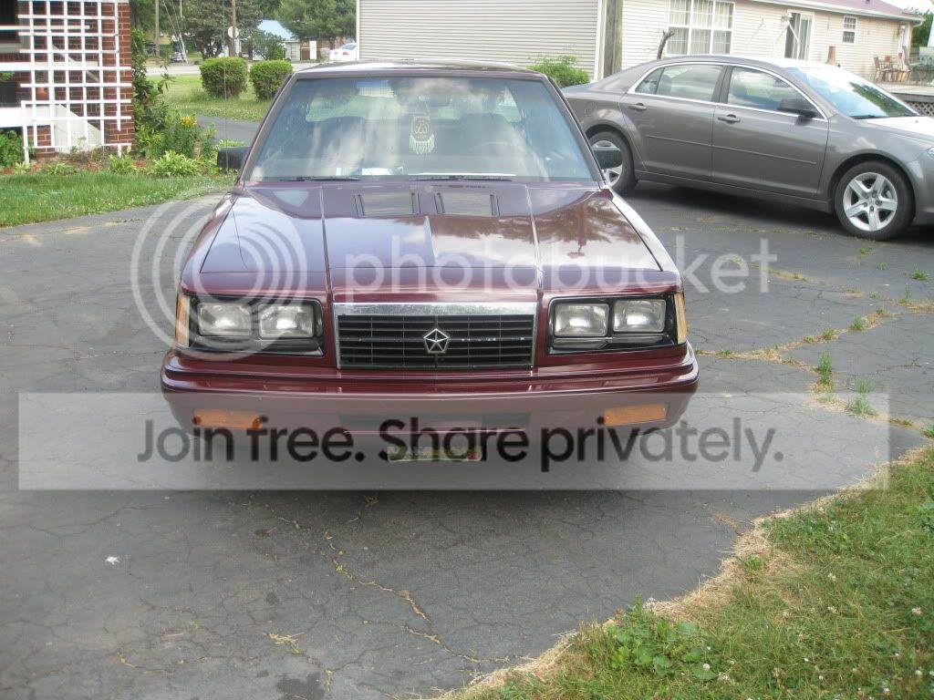 1986 dodge 600 turbo 2dr