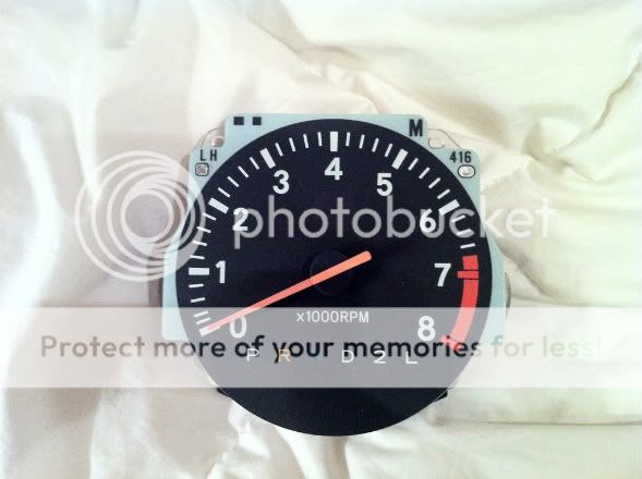 white gauge cluster, black auto tach, and greddy ultimate for sale ...