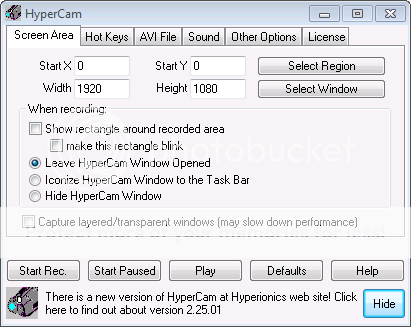 Hypercam Guide - Record video replays of games. - Support - XWIS
